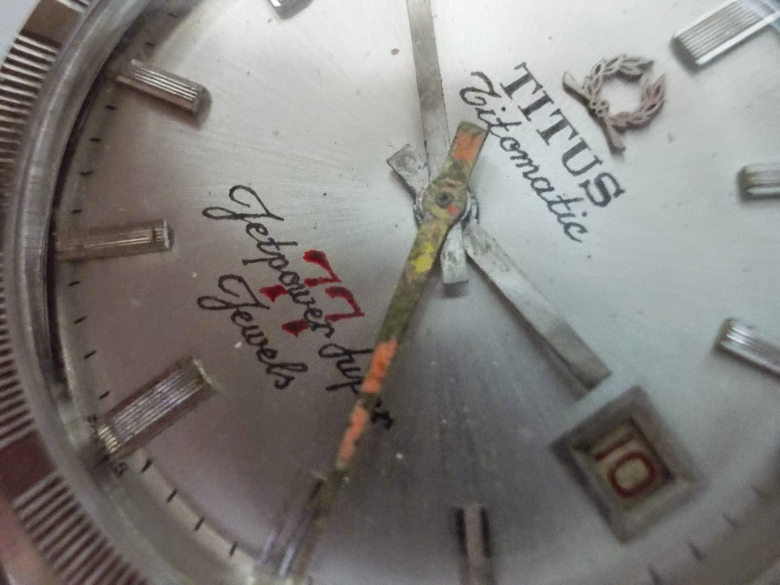vintage watches: Titus Titomatic 77 jewel RM490