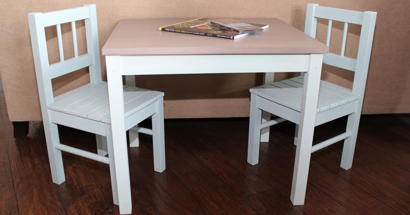Milk Painted Kids Table Set