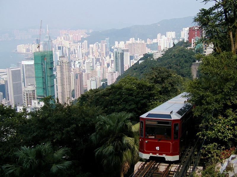 The Peak, The steepest funicular railway in the world