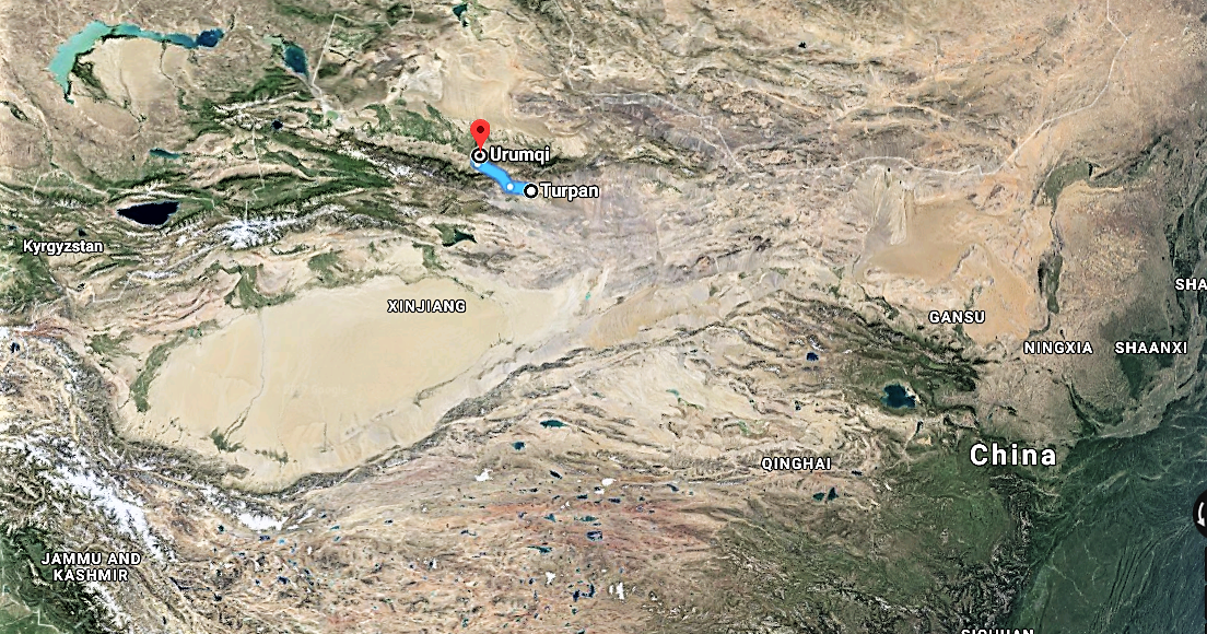 Souvenir Chronicles: ON THE BUS FROM TURPAN TO URUMQI, CHINA: LEARNING ...