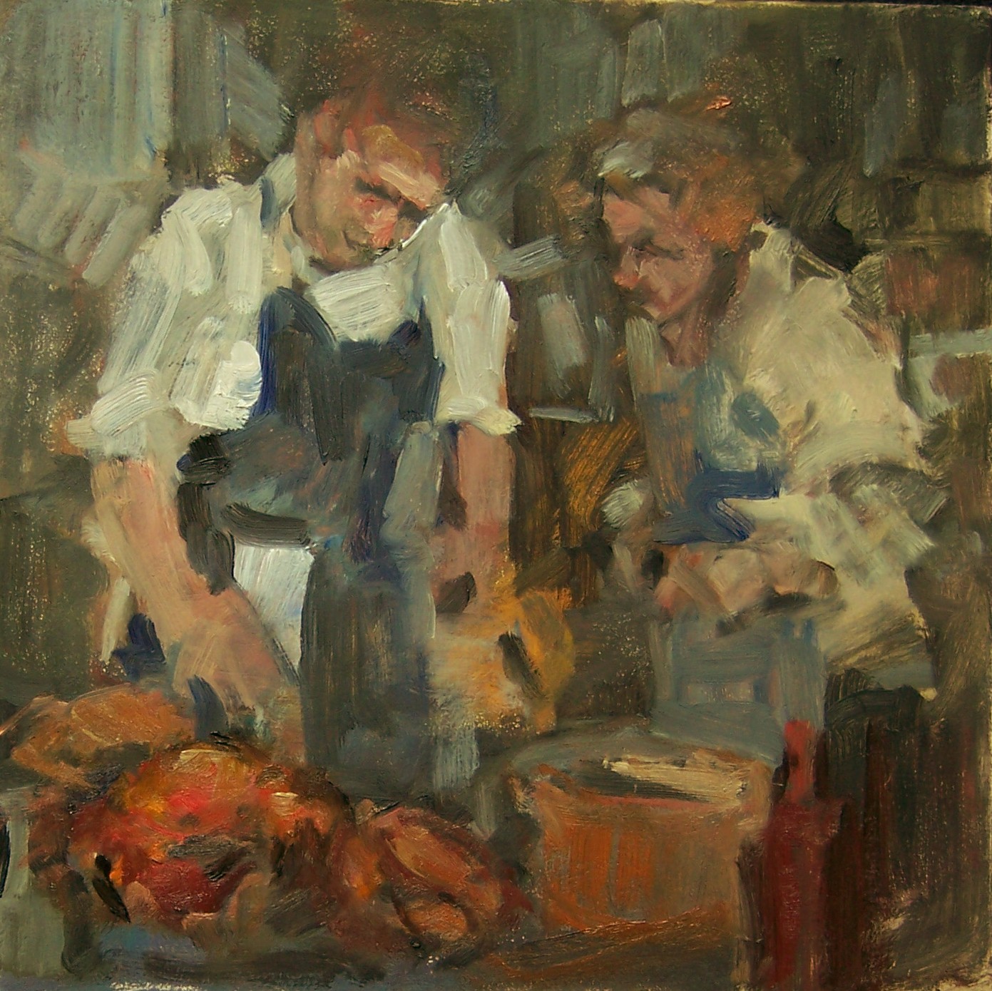 Kim Roberti Art Gallery: "On My Easel" Kim Roberti's 6"x6" oil ...