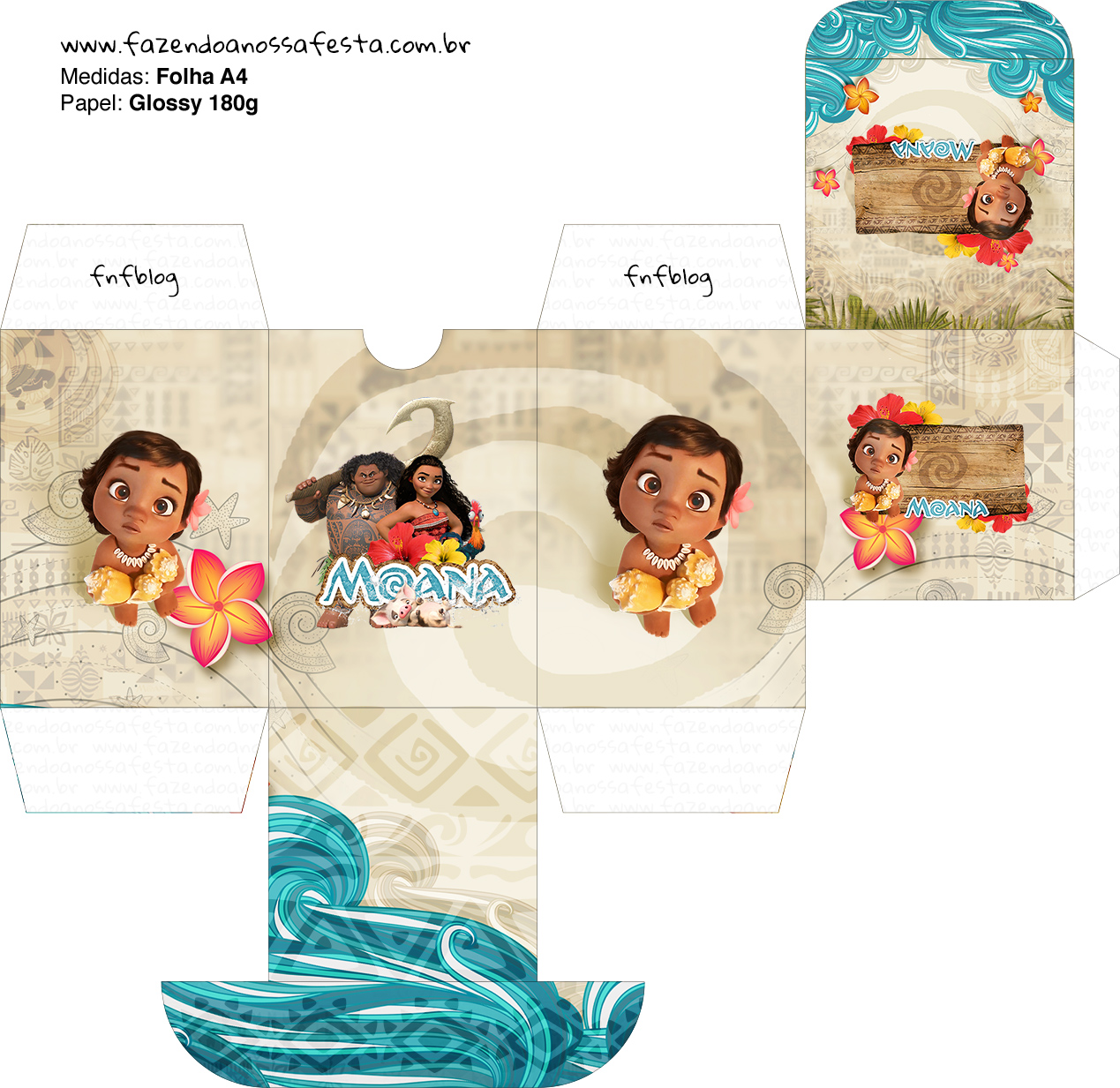 Moana Baby: Free Printable Boxes. - Oh My Baby!