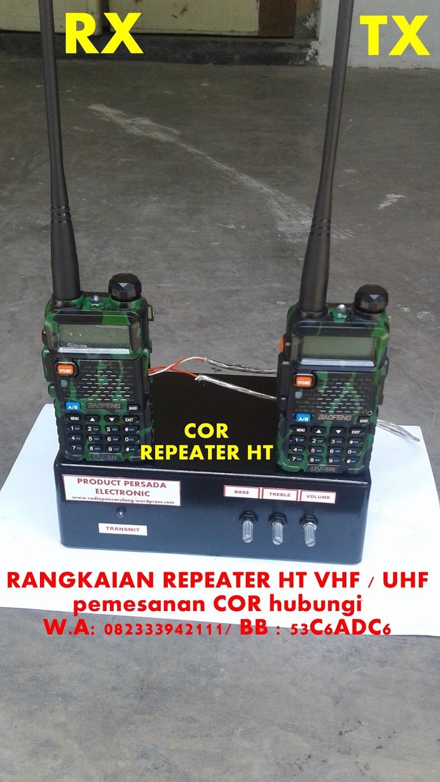 REPEATER HT VHF: INTERFACE COR REPEATER HT