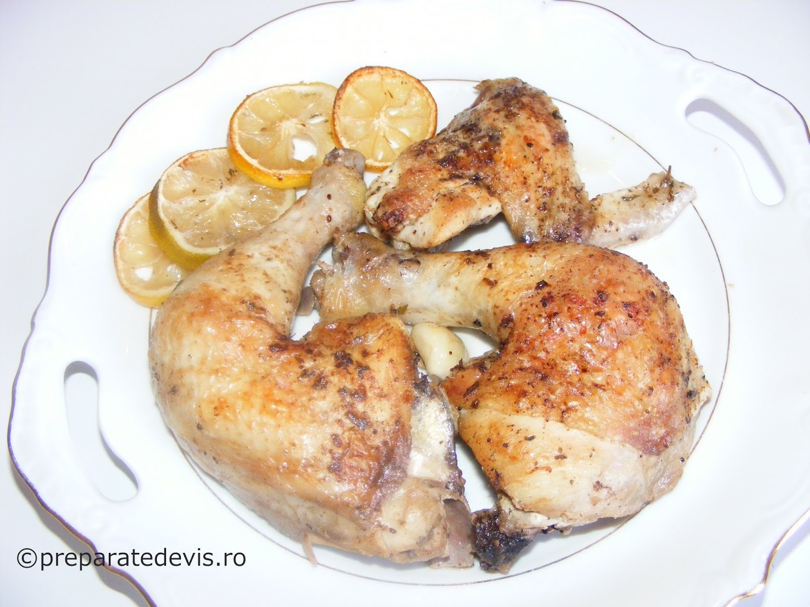 Pui cu lamaie la cuptor | Preparatedevis.ro