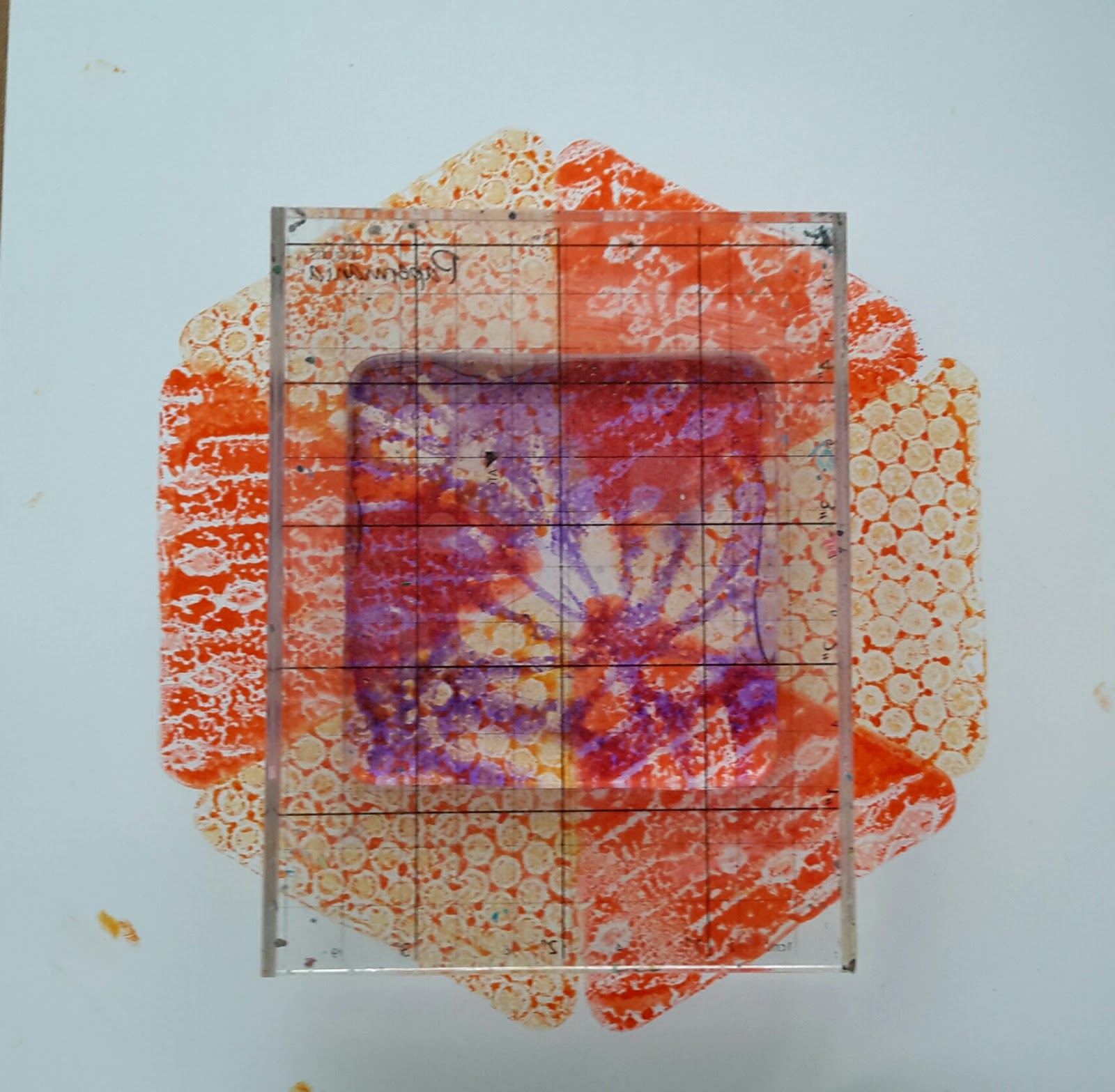 Marja's Creativity (paintings, art journals etc): Mini Gelli-plates met ...