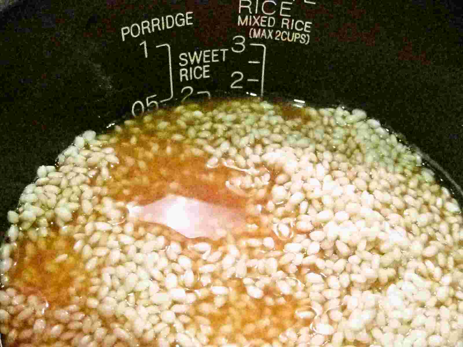 Recipes for Tom: Sekihan / steamed sweet rice with azuki beans (rice ...