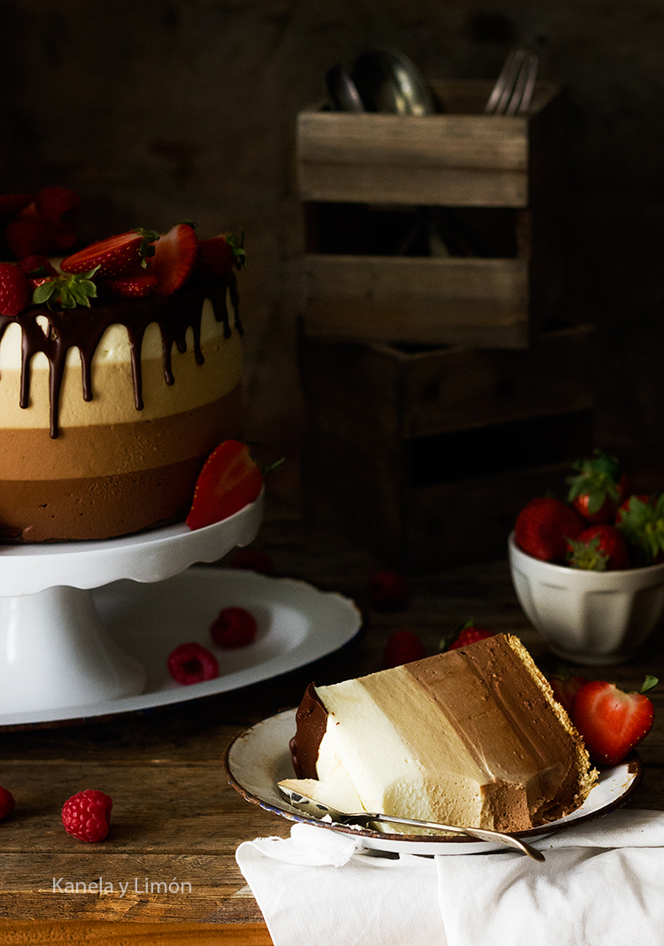 Cheescake 4 chocolates | Kanela y Limón | Bloglovin’