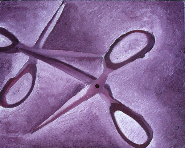 Art At Woodstock: Drawing and Painting: Scissor Paintings in Oil