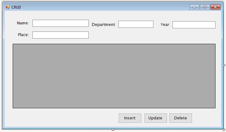 Crazy Stupid: CRUD Operation using C#