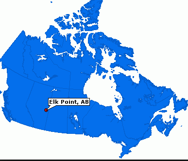 PrunePicker: Visits to Elk Point, Alberta, Canada.
