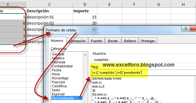 Conjunto de Iconos en Celdas con Texto | EXCEL FORO: Un blog de Excel