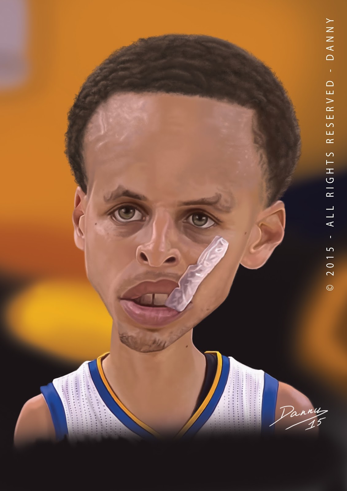 Danny's Illustrations: Stephen Curry Caricature
