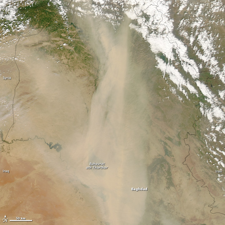 SA Weather and Disaster Observation Service: Dust Storm in Iraq