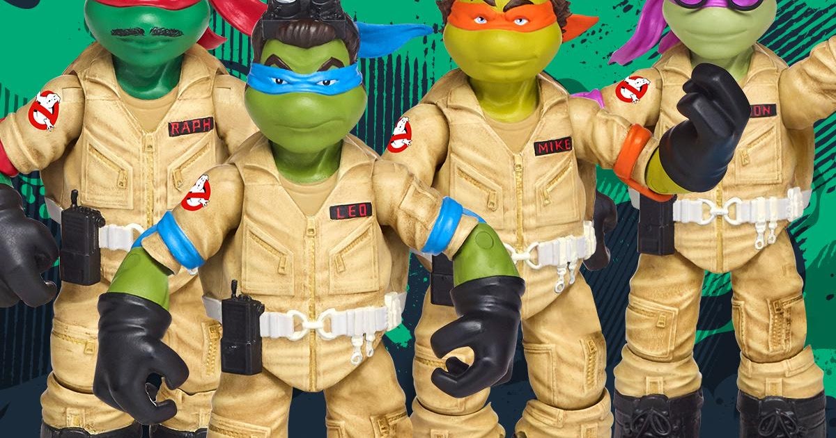 NickALive!: Playmates Toys Unveils Ghostbusters x Teenage Mutant Ninja ...