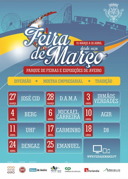 Cartaz Feira de Março 2020 em Aveiro
