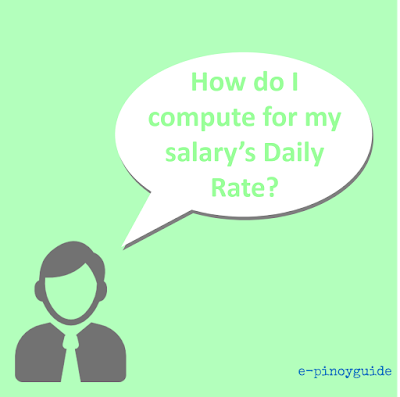 How to Compute for Daily Rate « E-PINOYGUIDE