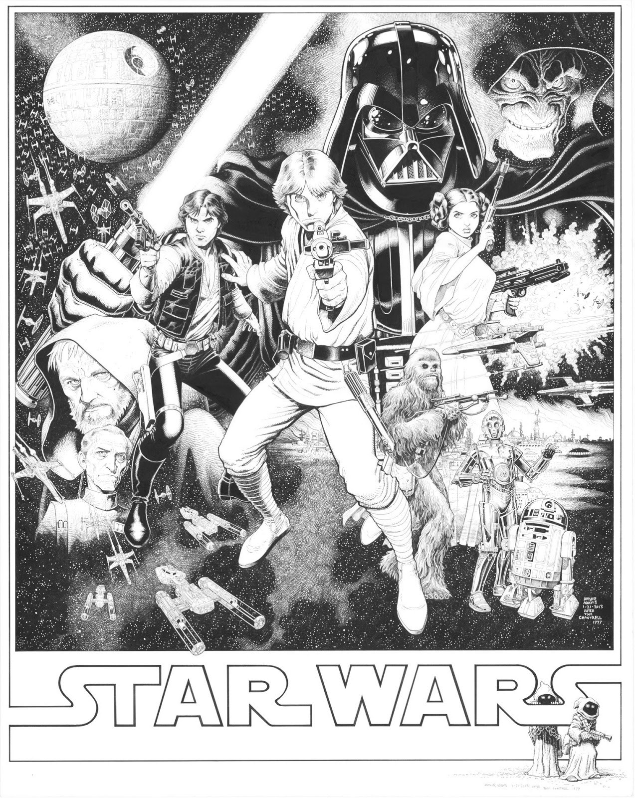 Marvel Comics of the 1980s: Arthur Adams' Star Wars commission