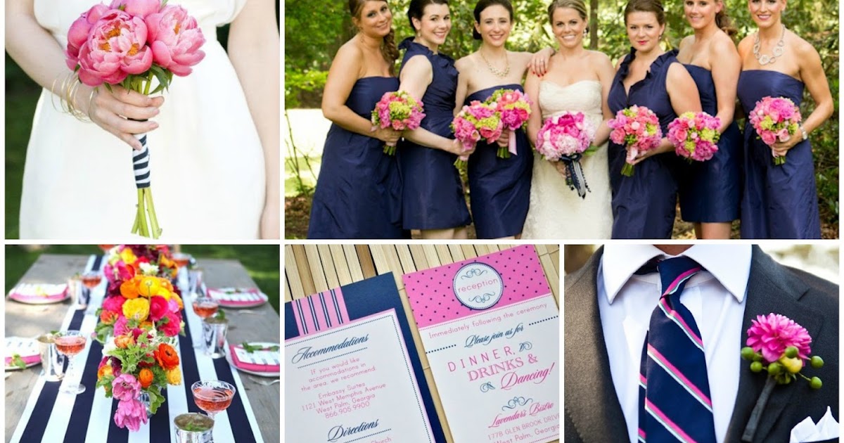 Wedding Wednesday: Preppy Wedding ~ The Striped Flamingo