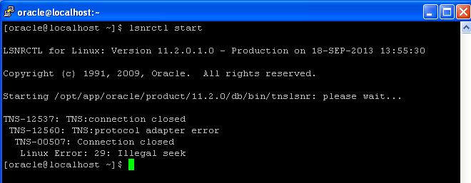 My Notes: Oracle Listener Can't Start Error - Linux Error: 29: Illegal ... My Notes: Oracle Listener Can't Start Error - Linux Error: 29: Illegal ...