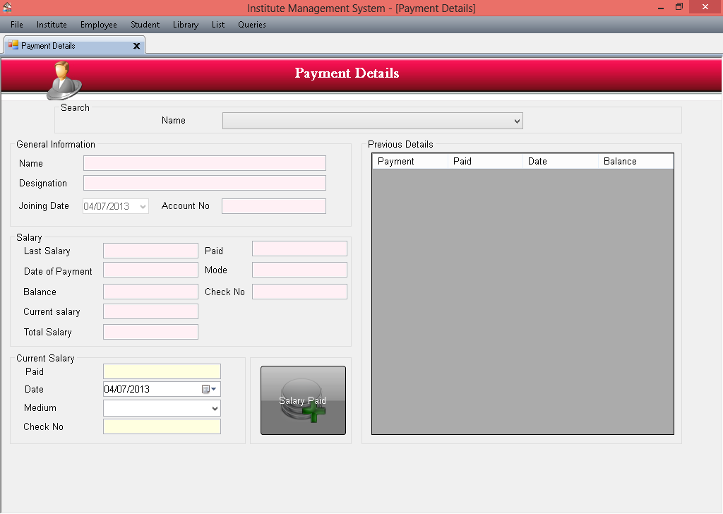 MY IDEA - ASHU PROJECT: Institute Management System