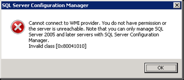 Sharepoint Tricks Cannot Connect To Wmi Provider Sql Server Configuration Manager