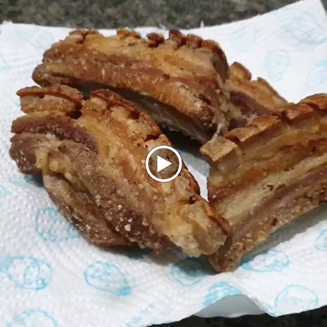 [Recipe] Lechon Kawali (crispy pork belly slices) - It's all about food
