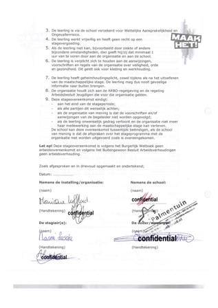 MaS@Humanitas-IJsselburgh: Getekende stageovereenkomst