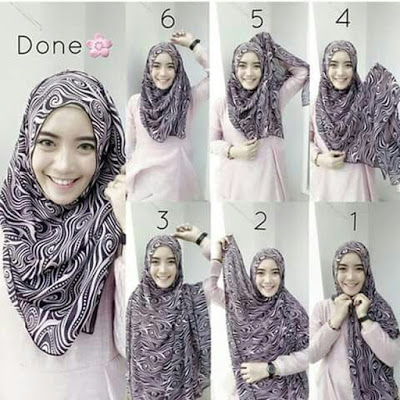Tutorial Hijab Pashmina Simple Terbaru | Tutorial Hijab Terbaru 2017