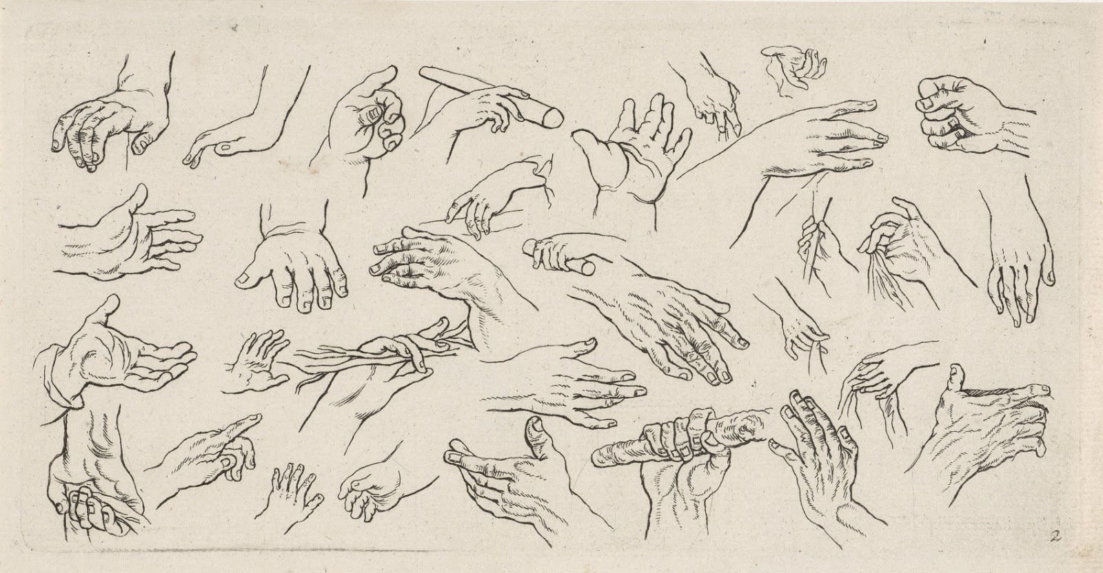 Spencer Alley: Artists studying Hands - after 1700 (Rijksmuseum)