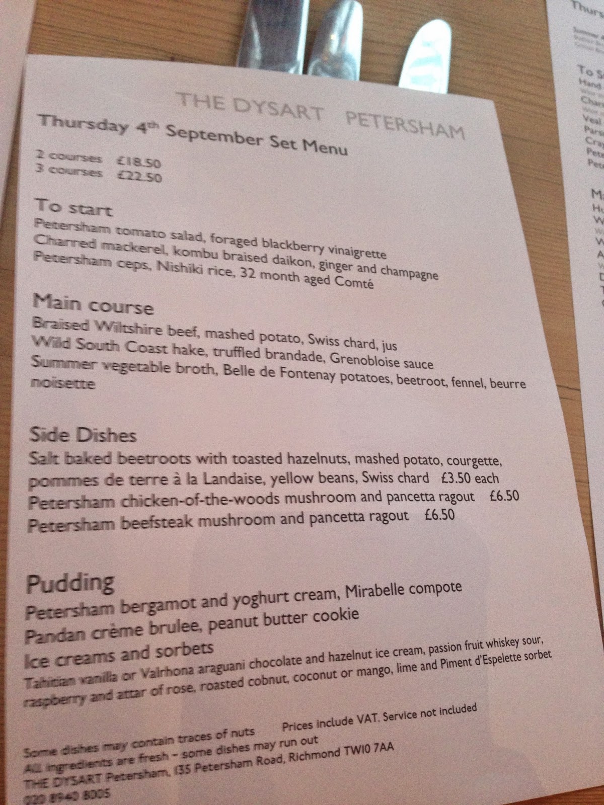 Cheese and Biscuits: The Dysart, Petersham