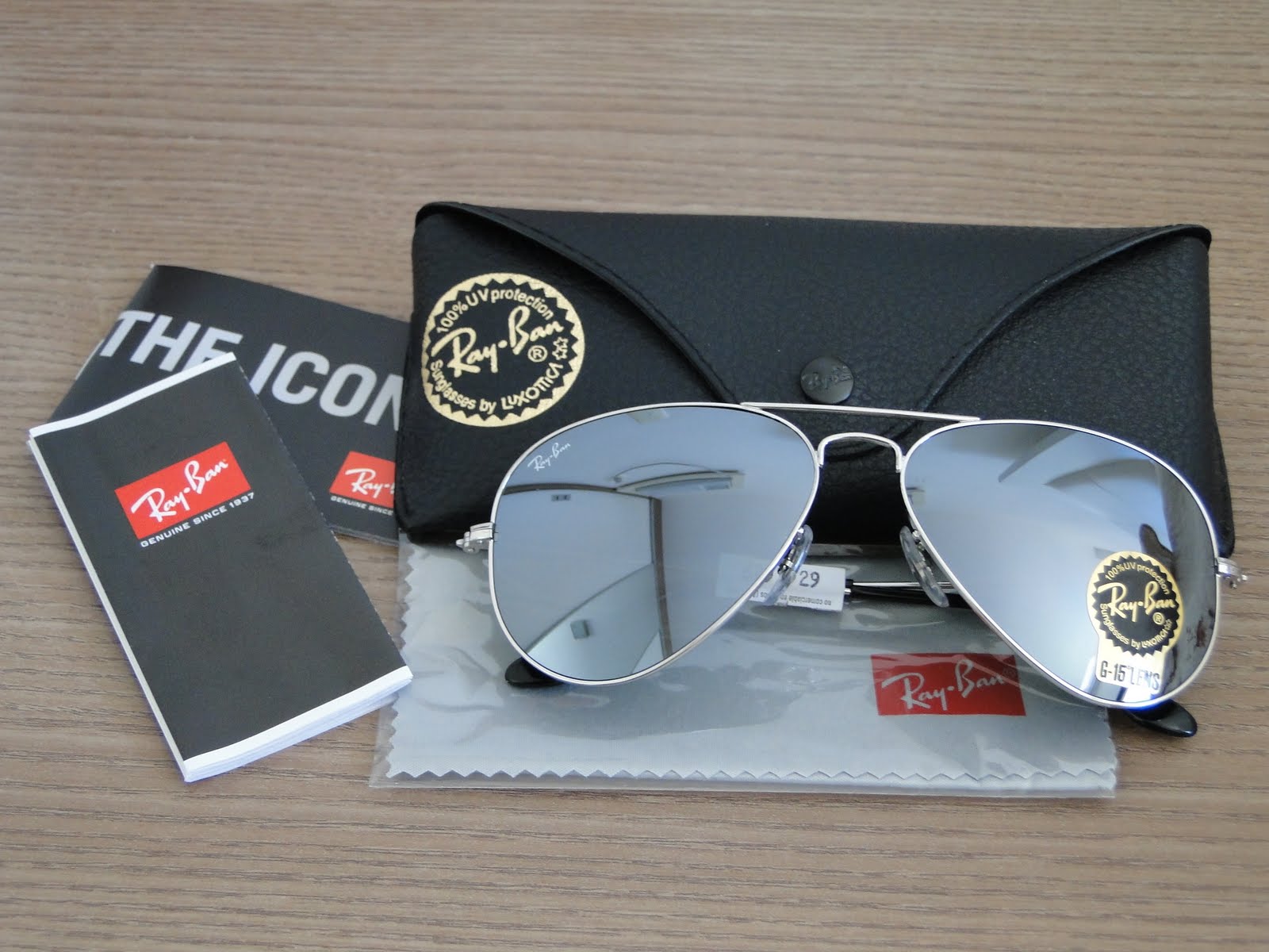 OUT CLOSET: Óculos de sol Ray Ban Silver Mirror 3025 - Novo! [VENDIDO p ...
