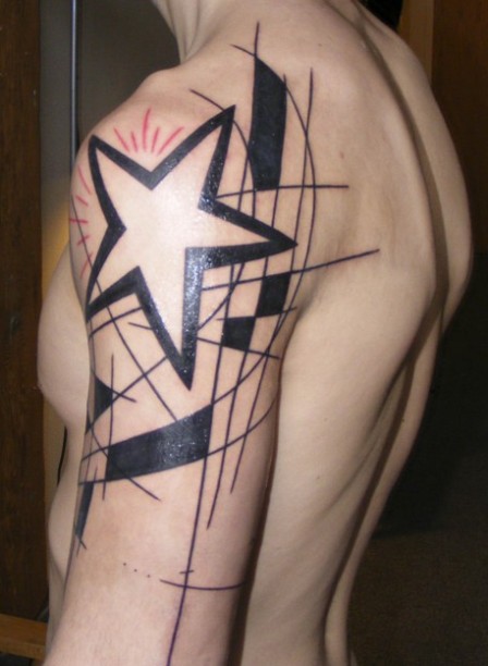 Diseños de tatuajes de estrellas para hombres - Imagui