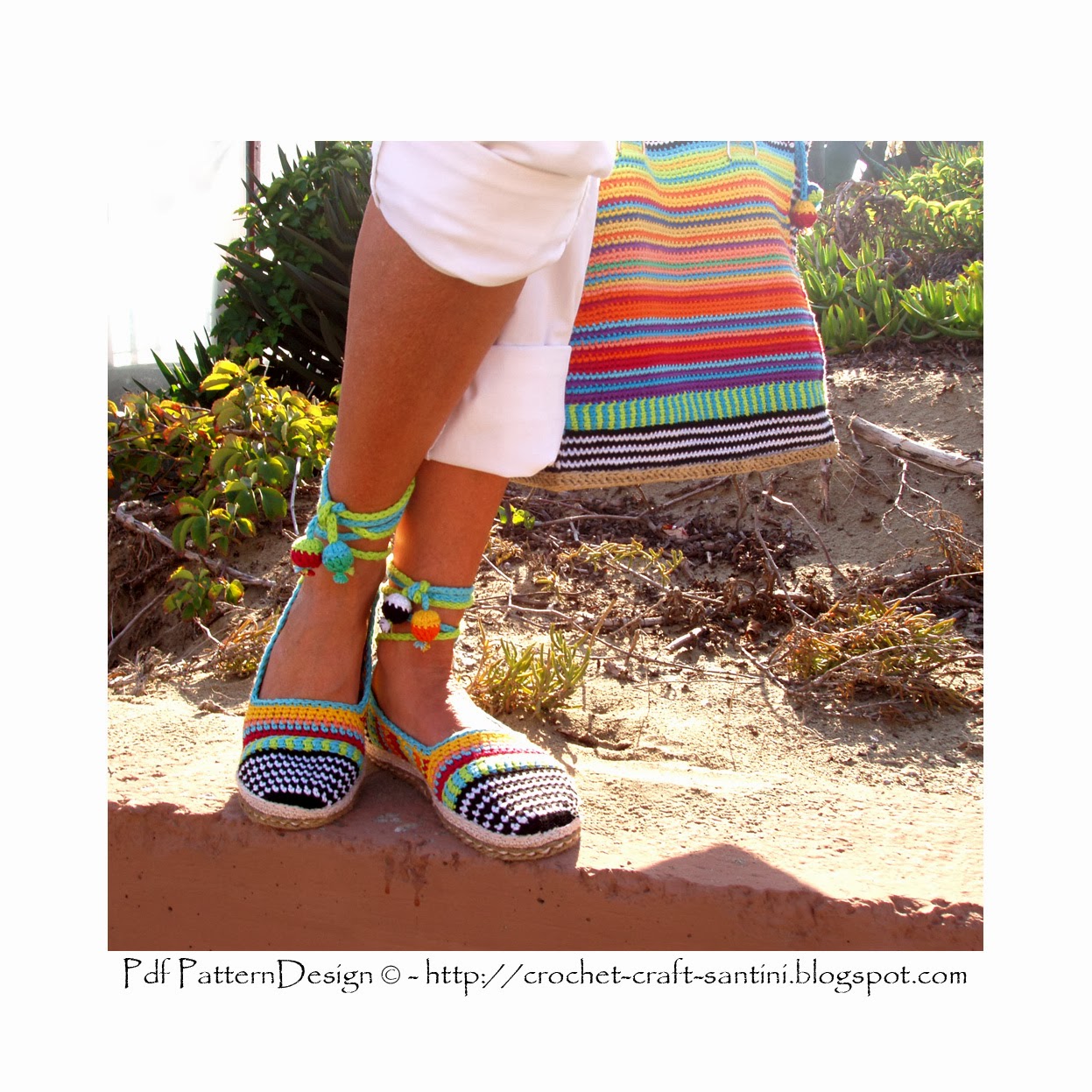 ME AND MY HAPPY SCRAP SHOES AND BAG ON A STROLL!