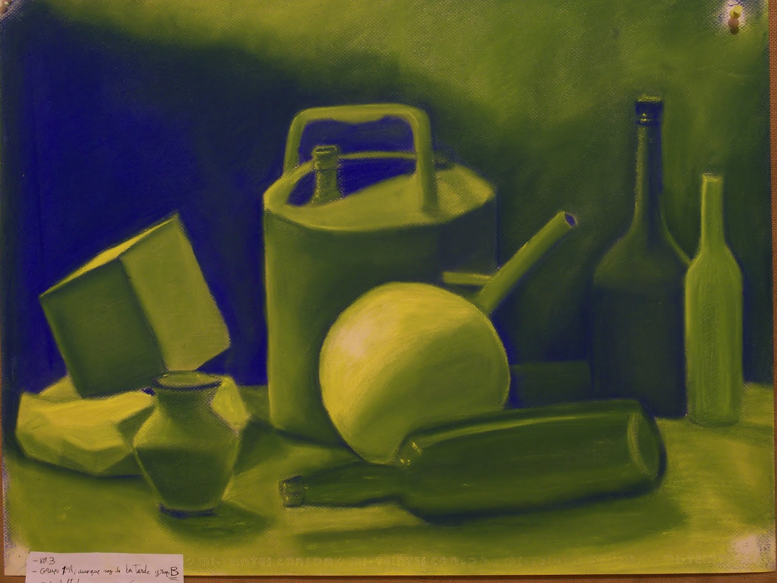 M.2J: Cuadro a pasteles- monocromo