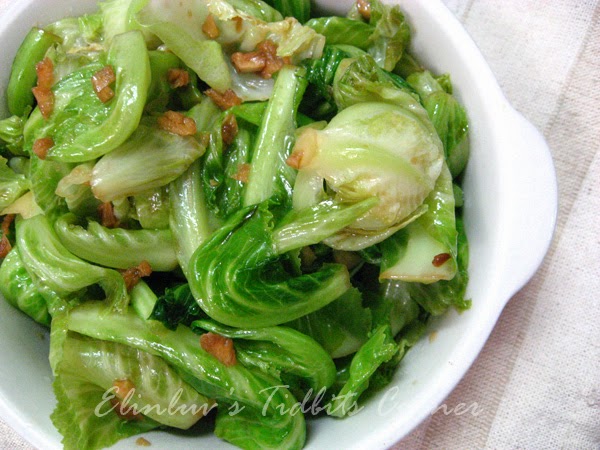 Elinluv's Tidbits Corner: Simple Stir Fry ' Choy Tam