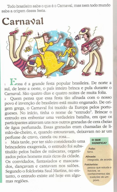 CARNAVAL - TEXTO INFORMATIVO Sugestão: CARNAVAL DOS BICHOS - ATIVIDADES ... CARNAVAL - TEXTO INFORMATIVO Sugestão: CARNAVAL DOS BICHOS - ATIVIDADES ...