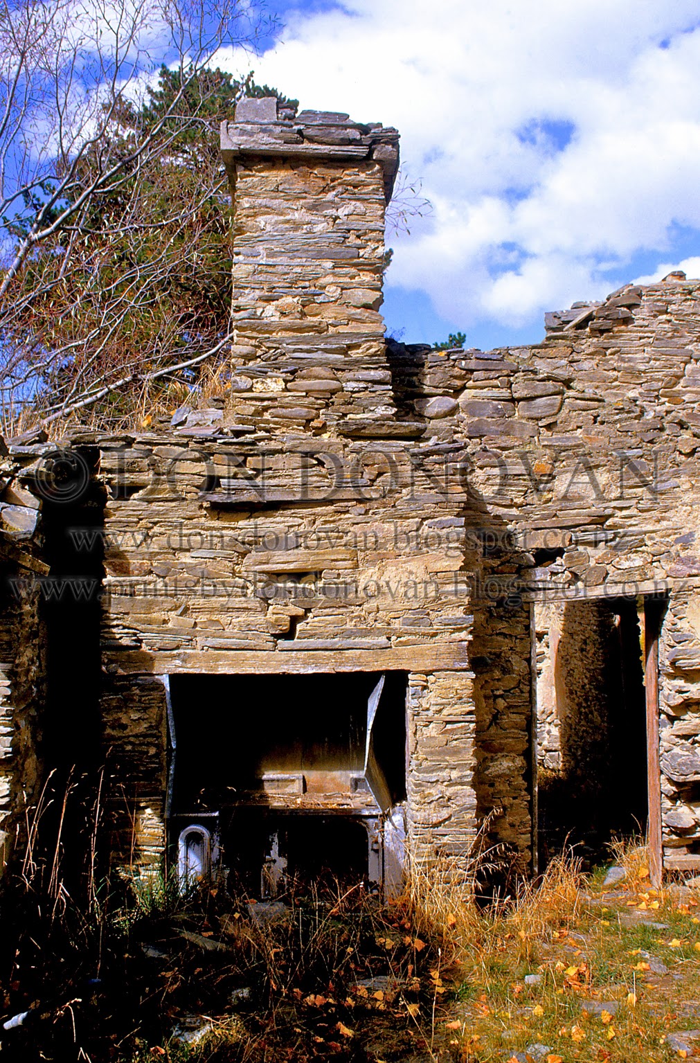 Don Donovan's World: Photoprint for Sale: Chimney Of Ruined Stone House ...