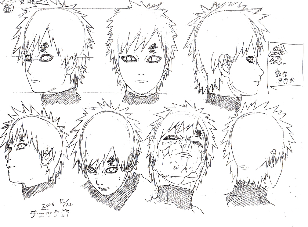 Naruto-Expo: Model sheet ou Settei Naruto (1)