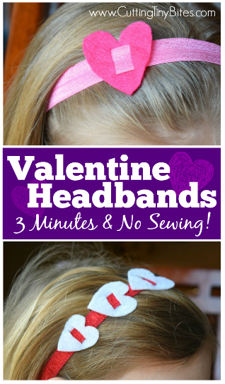 No-Sew Valentine's Day Headbands | What Can We Do With Paper And Glue