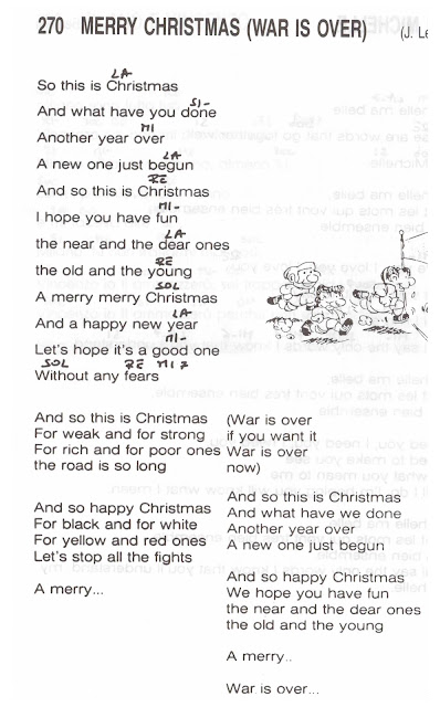 BODI SONČEK: 112 MERRY CHRISTMAS - WAR IS OVER (John Lennon)