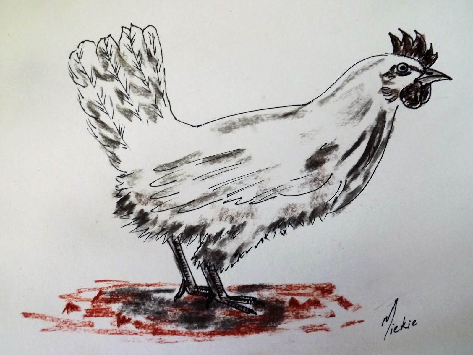 A Pretty Talent Blog: How to draw: A Chicken