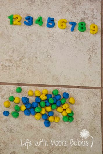 Playdough Number Smash: an Active Way to Practice Counting - Life with ...