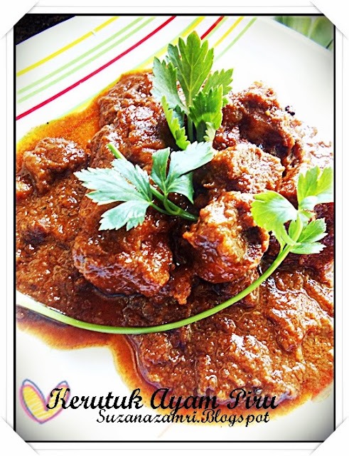 ..Cooking with soul.....: KERUTUK AYAM PIRU