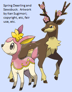 Pokémaniacal: Deerling and Sawsbuck