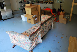 Just the Right Size: Ugly Couch: Before and After