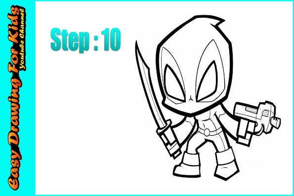 How to Draw Deadpool Chibi | Drawing Course for Beginners