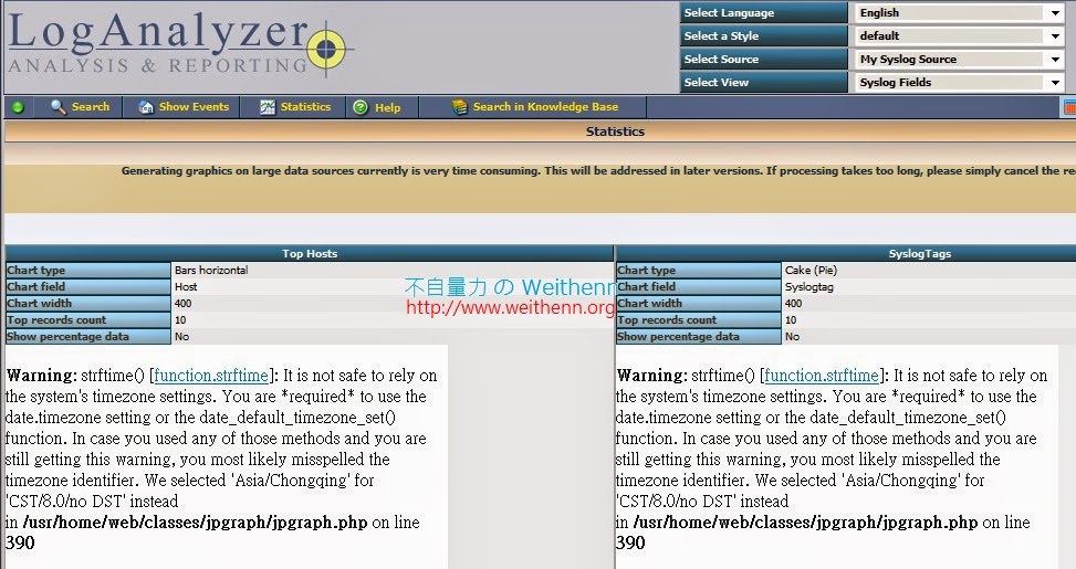 74 期 - 自行架設 LogAnalyzer 日誌管理伺服器 ~ 不自量力 の Weithenn