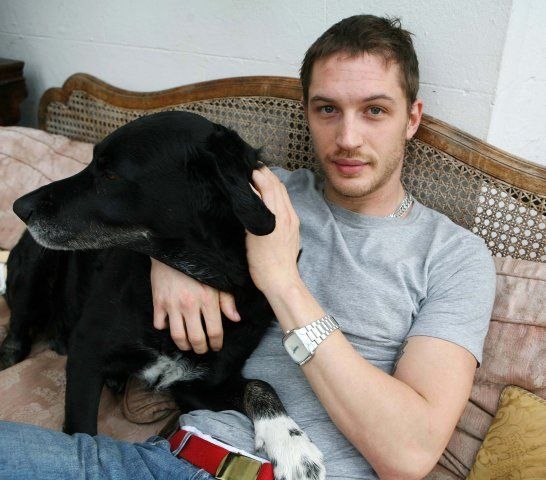 Tom Hardy Rus: Tom Hardy, his father Eduard "Chips" Hardy & dog Max...