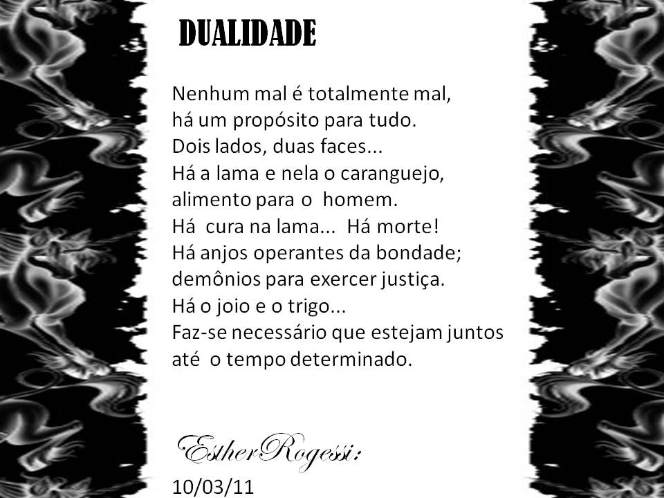 Estruturando Vidas Através Das Letras: DUALIDADE