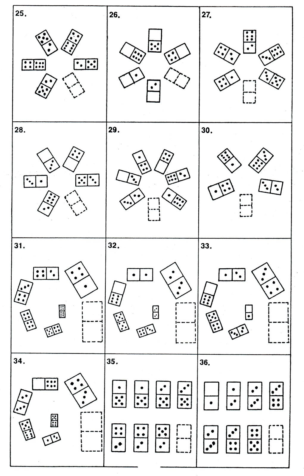 PSICOMETRÍA: TEST DE DOMINÓ
